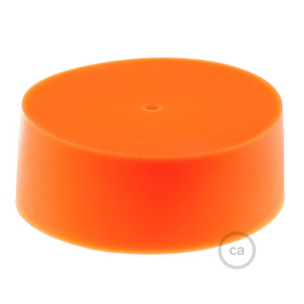 Cylindrical silicone ceiling canopy kit - Orange – Creative Cables