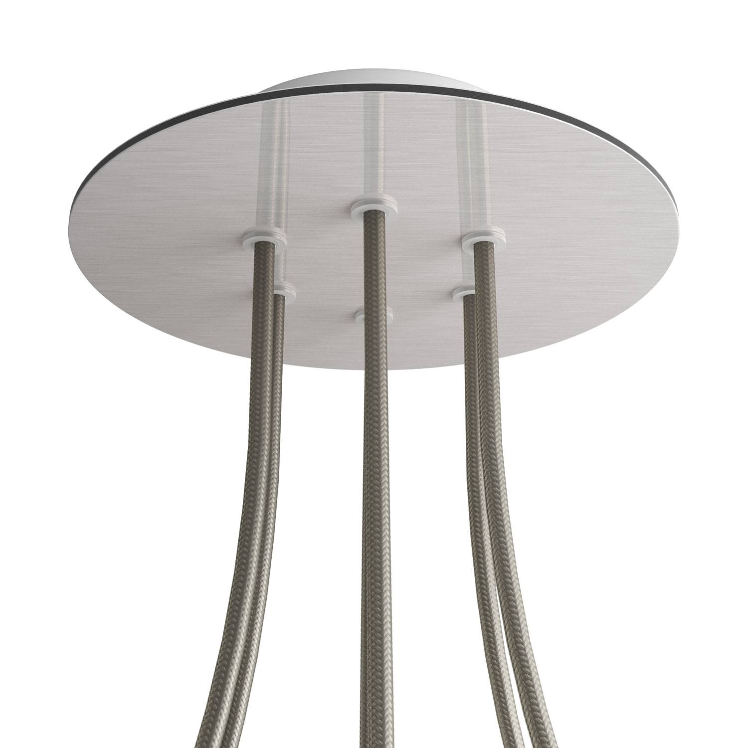Ceiling canopy Rose-One round, 200 mm diameter with 6 holes and 4 side ...